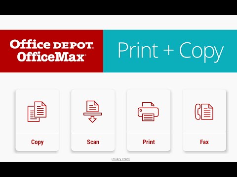 Office Depot Print and Copy Self Service Printer