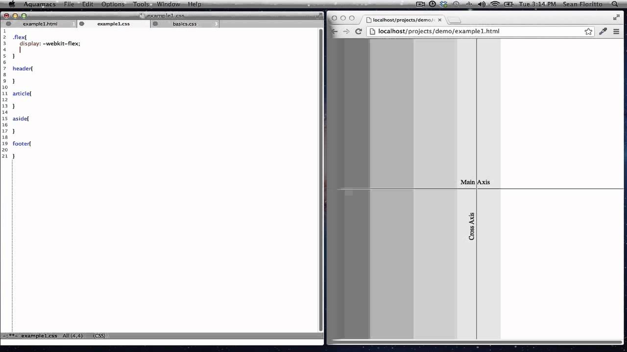 Flexbox tutorial part one: The basics.