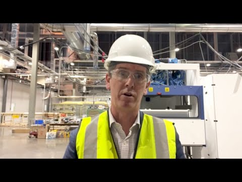 Magnis CEO David Taylor on site at the iM3NY battery plant