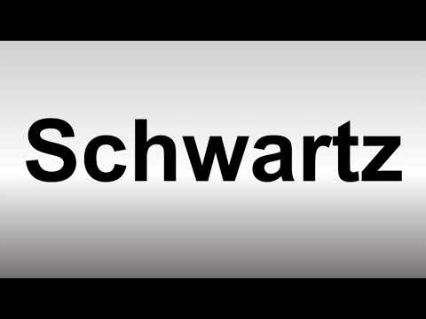 How to Pronounce Schwartz