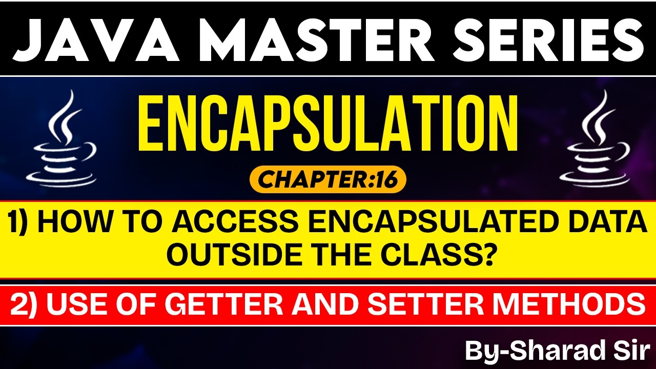 #16 Encapsulation in Java | How to access encapsulated data outside the class? | Tpoint Tech