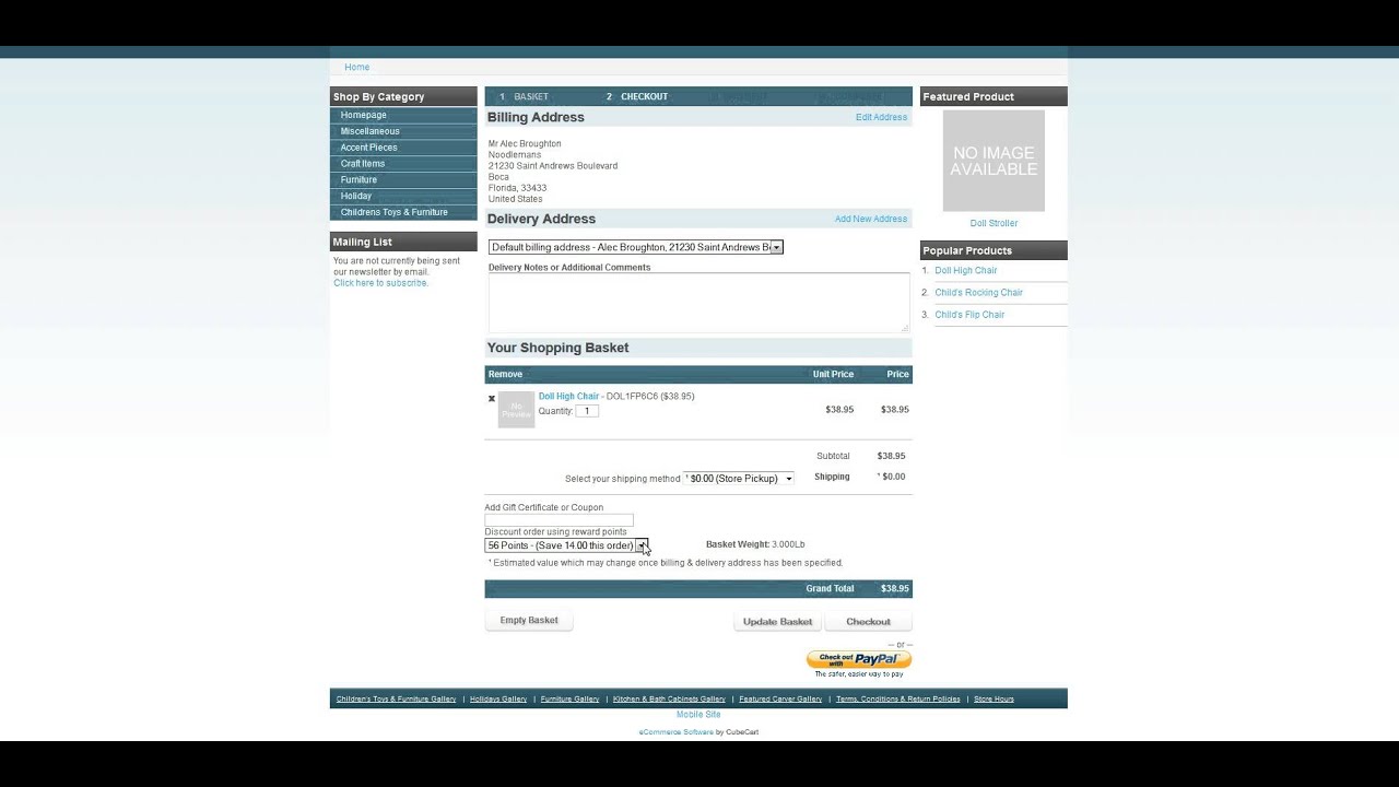 CubeCart 5 Customer Loyalty Scheme Overview
