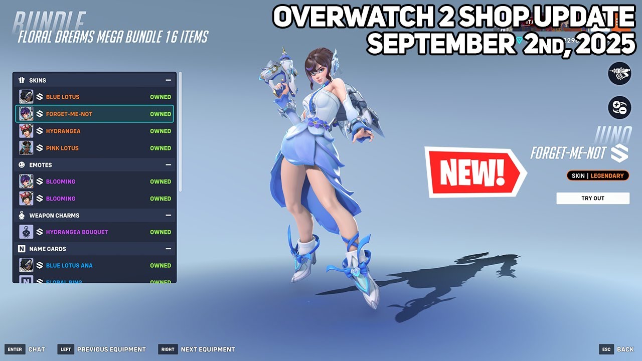 *NEW* FLORAL DREAMS MEGA BUNDLE! Overwatch 2 Shop Update [September 2nd, 2025]