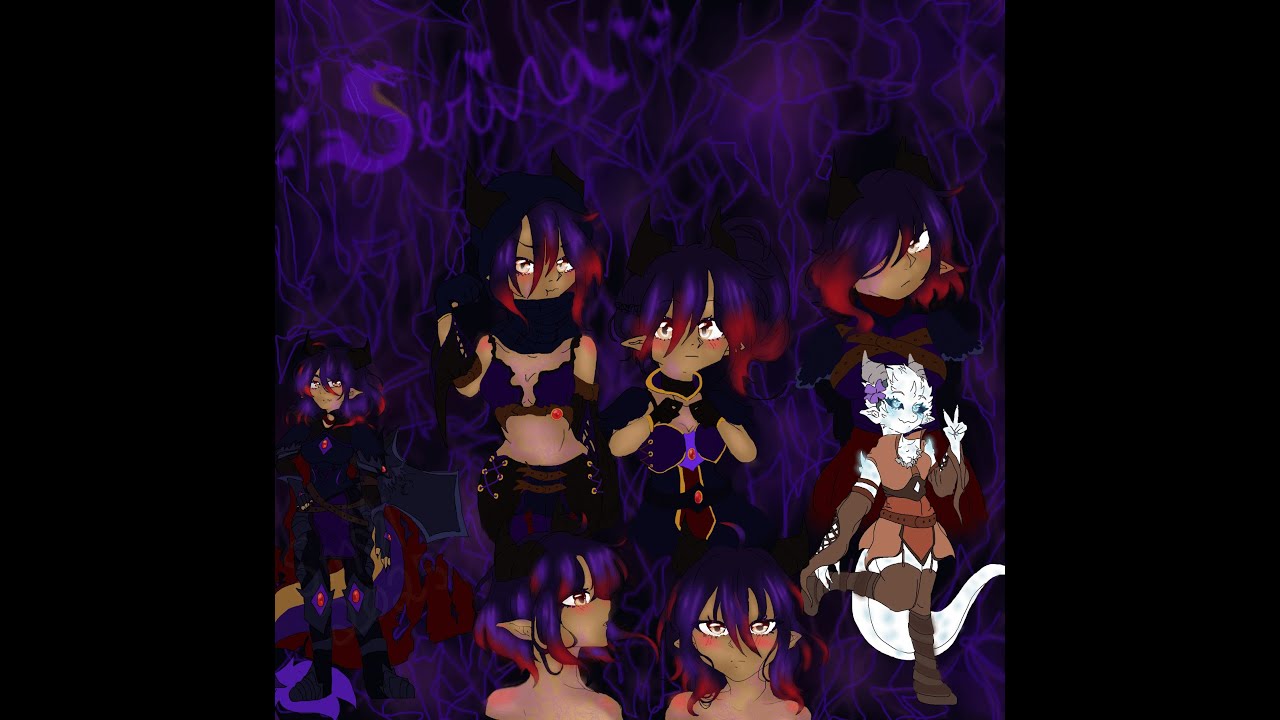 [Commission Speedpaint] 🐉 Character Reference Sheet for @TheRealSora_Plays 💜