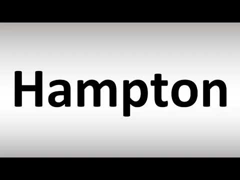 How to Pronounce Hampton