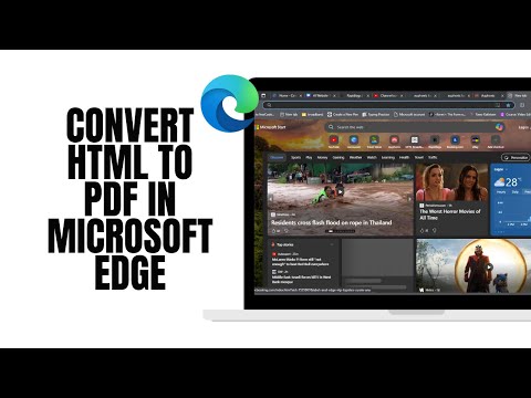 How to Convert HTML To PDF In Microsoft Edge