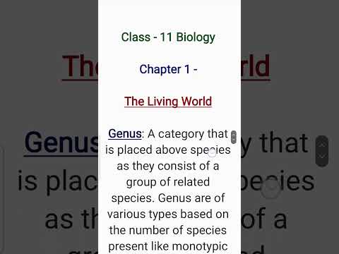 What is Genus? Class 11 Biology Chapter 1