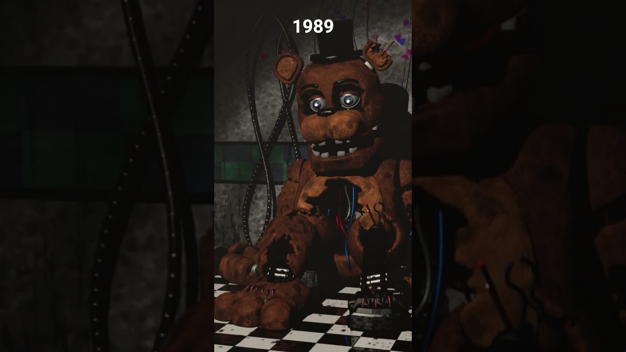 FNAF Withered Freddy over the years
