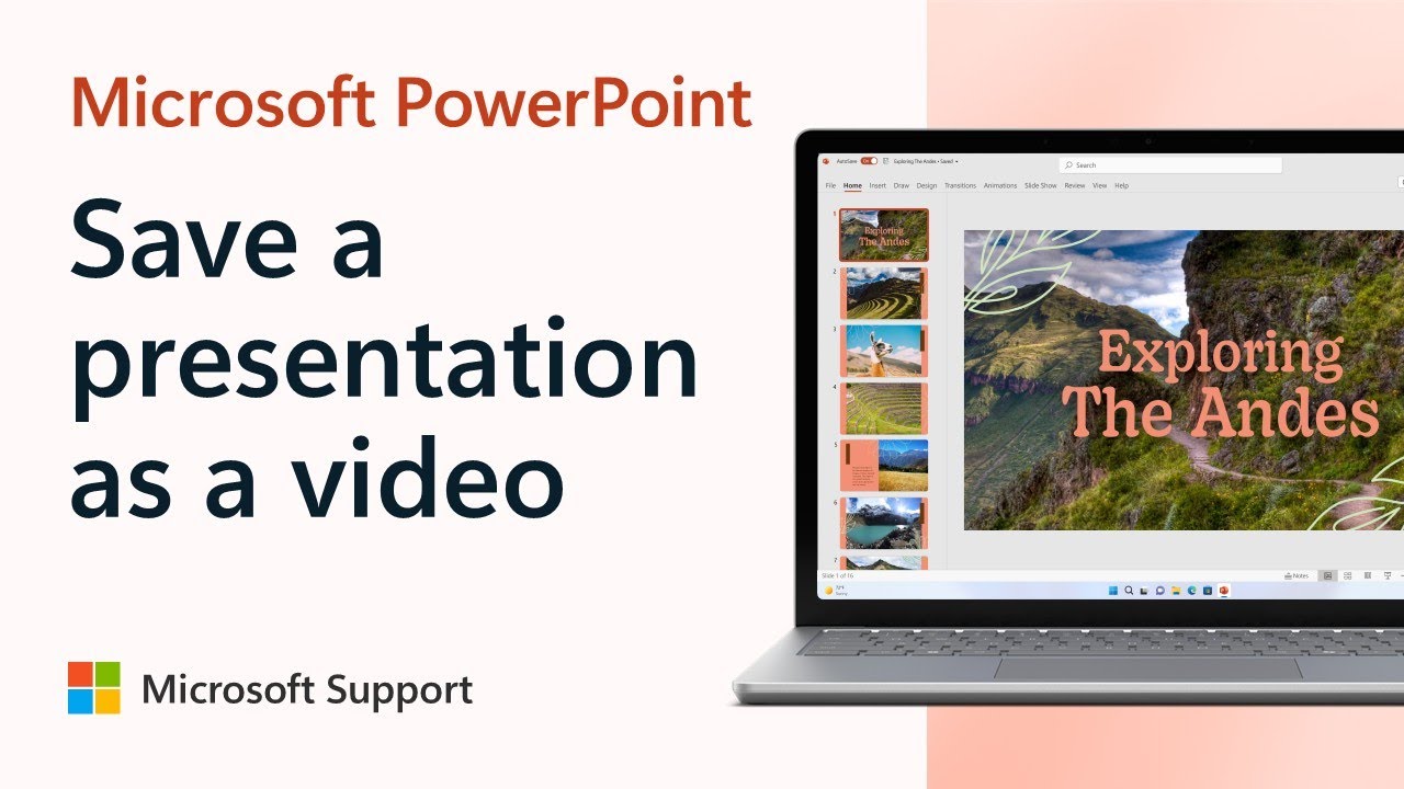 How to save a PowerPoint presentation as a video | Microsoft