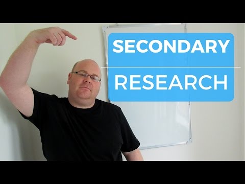 A level Business Revision - Secondary Research