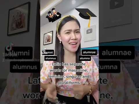 Alumni. Alumnus. Alumnae. Alumna. 🎓 #shorts #youtubeshorts #aubreybermudez #alumni