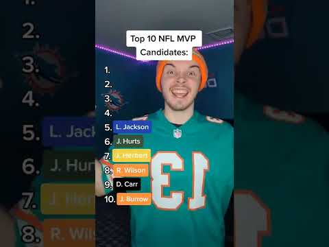 Top 10 NFL MVP Candidates #shorts #nfl #nflfootball #mvp #rankings #nflmvp