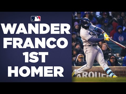 Wander Franco hit his first homer a LONG WAY!! (Rays phenom crushes ball deep into bleachers)