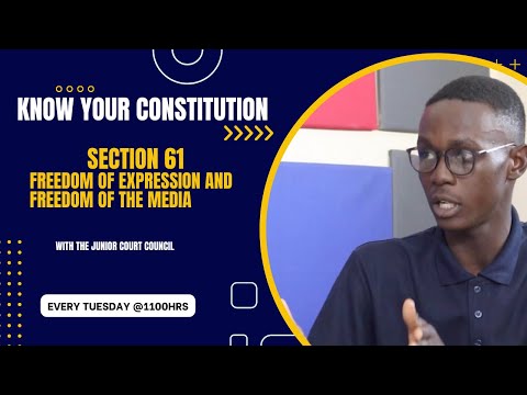 Section 65: Freedom of Expression and Freedom of the Media | Know your Constitution | S02 E 03