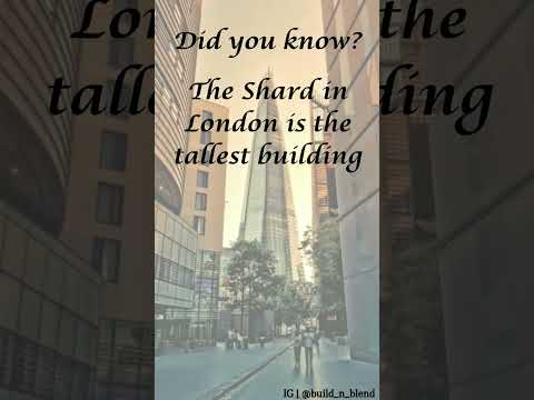 Shard London #didyouknowfacts #facts #shard #shardlondon #london #buildnblend