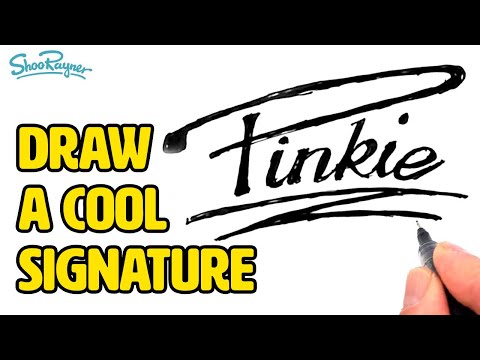 How to draw a cool signature – Shoo Rayner