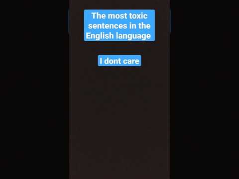 The most toxic sentences in the English language#shorts#calvinharris#toxic#mean