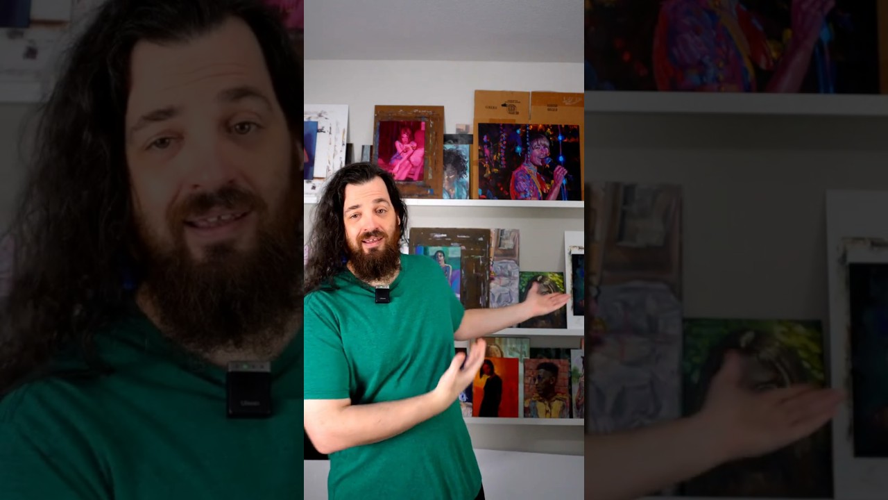 How I Use Generative AI to Make Oil Paintings! #art #oilpainting #painting #aiart #contemporaryart