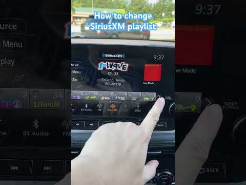 How to change siriusxm car playlist siriusXM