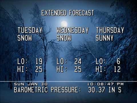 WeatherSTAR3000 Emulation - Chicago, IL (Blizzard Watch) | 2011