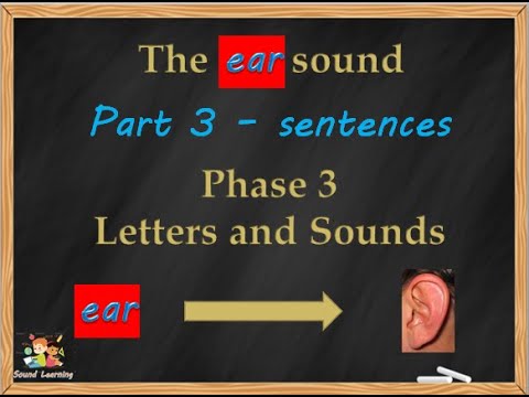 EAR trigraph Part 3 learning to write sentences with EAR words.