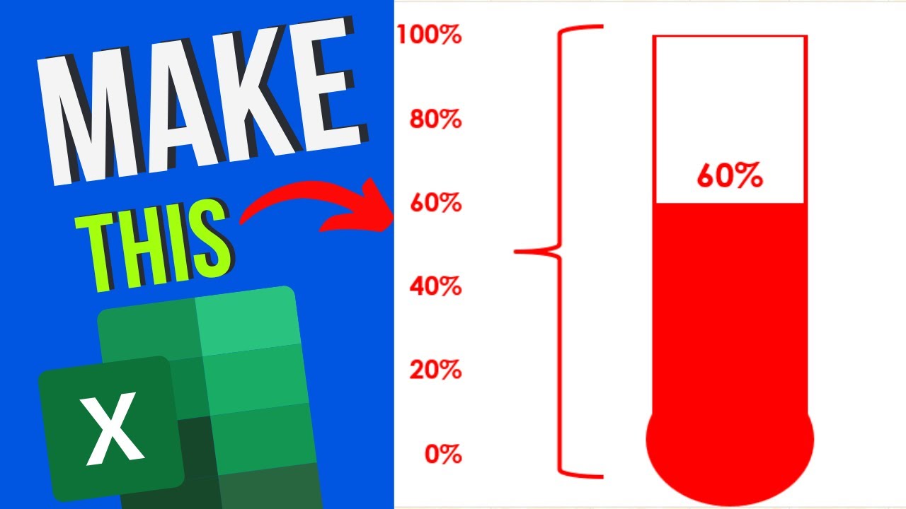 How to Make a Goal Thermometer in Excel (step by step)