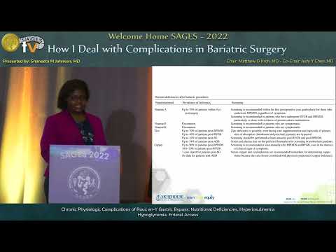 Chronic Physiologic Complications of Roux en-Y Gastric Bypass: Nutritional Deficiencies, Hyperin...