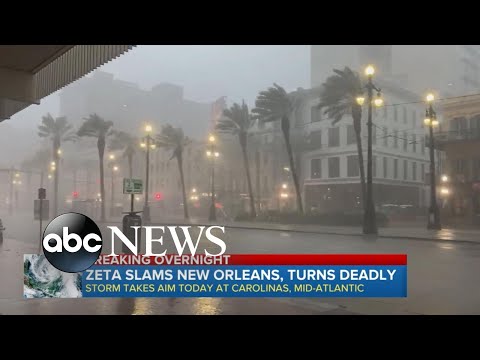 Hurricane Zeta slams Louisiana as Category 2 storm