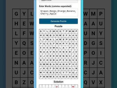 How to make crossword puzzle game for free!Create Word Search Puzzles Instantly