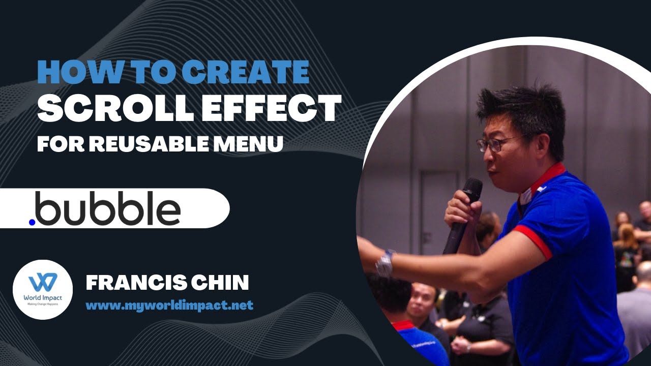 How to create a Scroll To effect in Reusable Menu in Bubble?