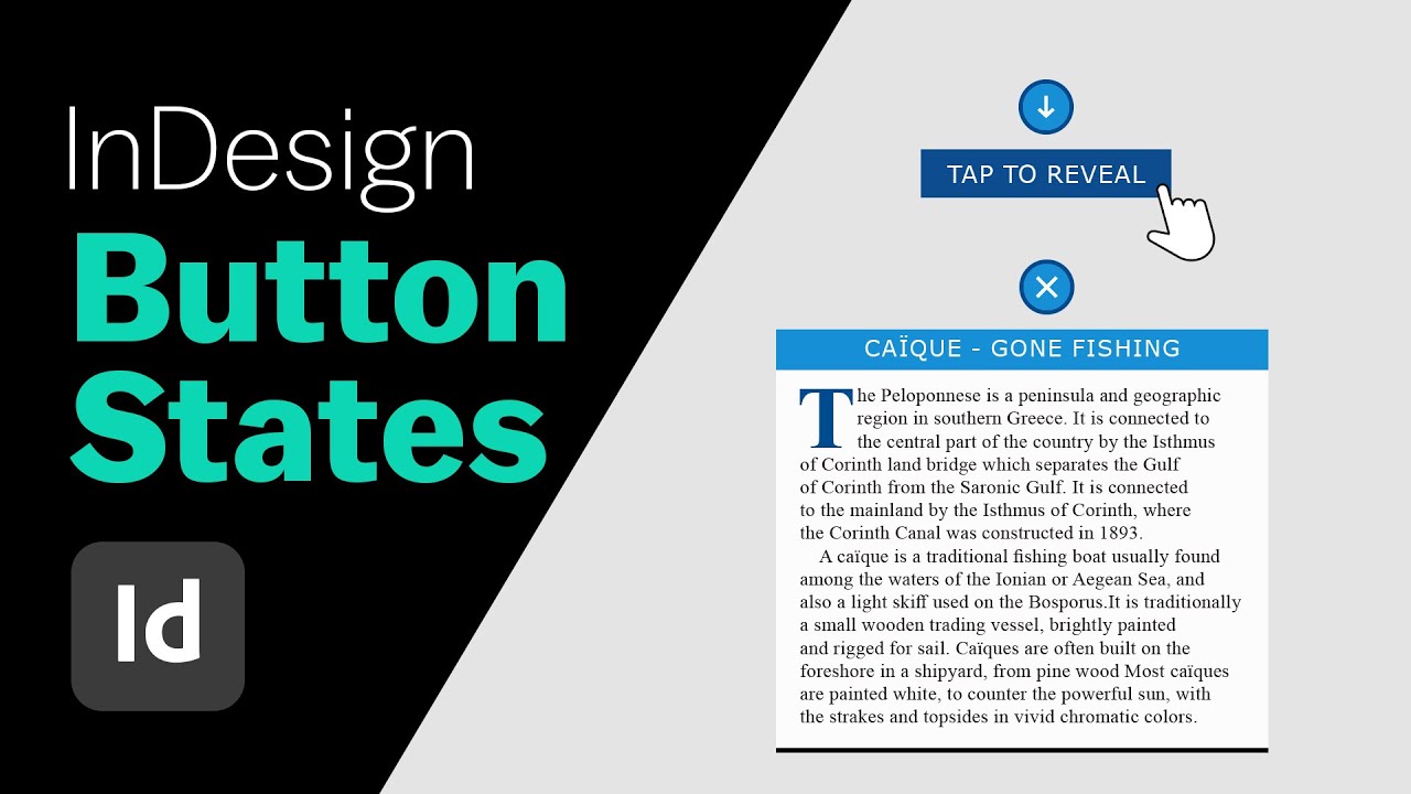 Interactive Epub InDesign Button States | InDesign EPUB