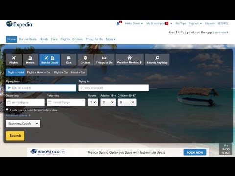 How to book a flight on Expedia.com