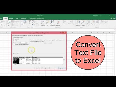 How to Convert Text Files to Excel - how to convert excel file to text file