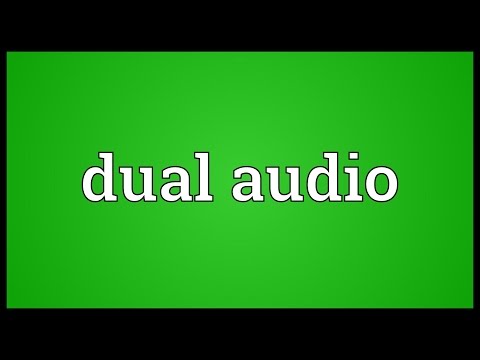 Dual audio Meaning