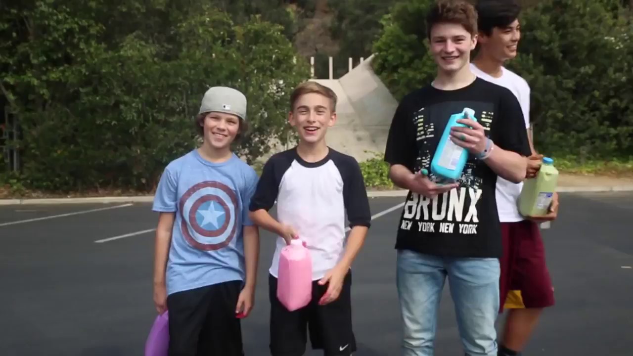 Rainbow milk challenge