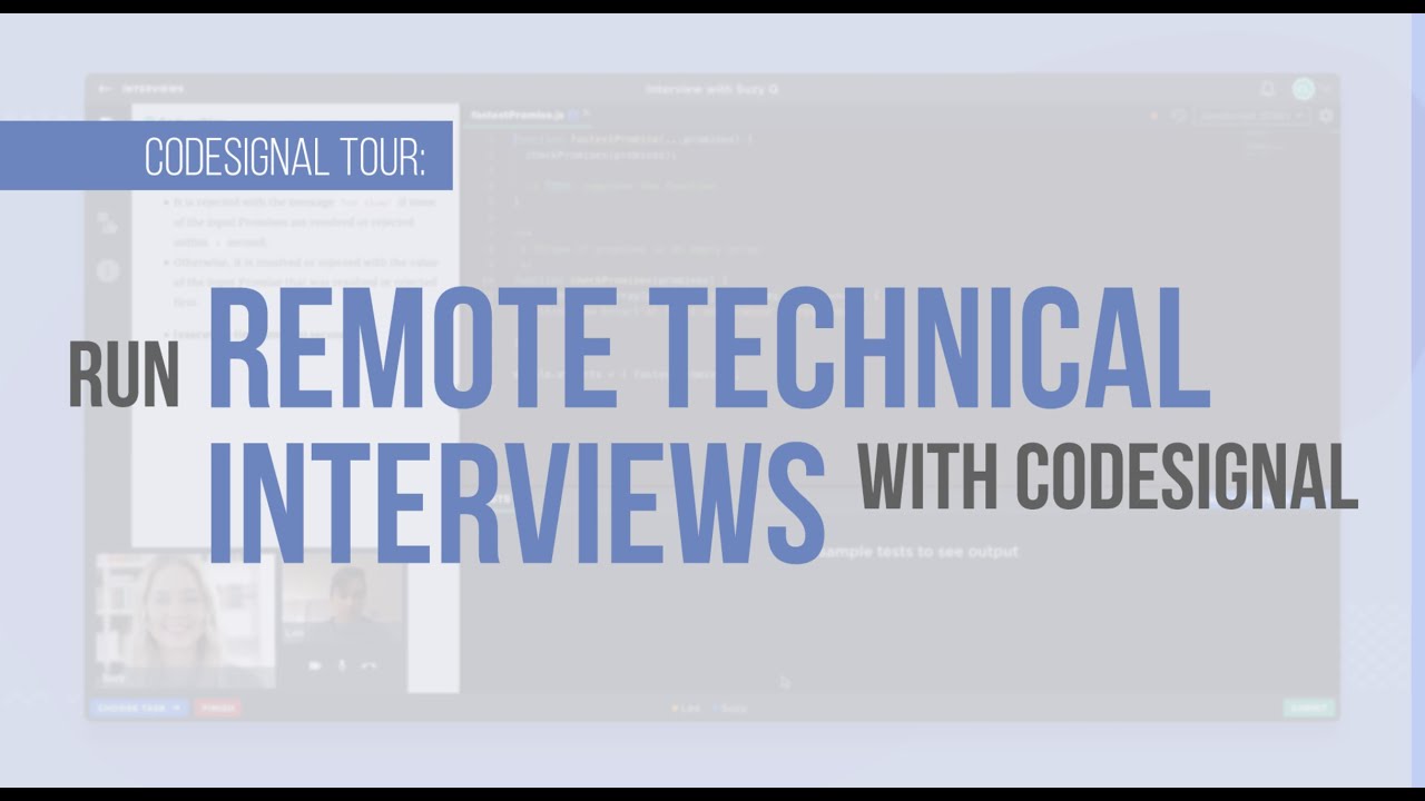 Run Remote Technical Interviews with CodeSignal