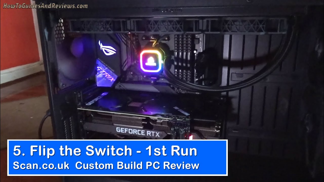 New Computer 1st Time Swich On - Scan Computers Custom 3SX Build 2021 - Scan.co.uk Review (5)