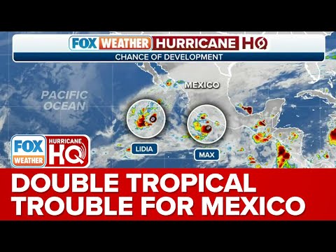 Mexican Coastline To Be Impacted By Tropical Storms Lidia, Max In Pacific
