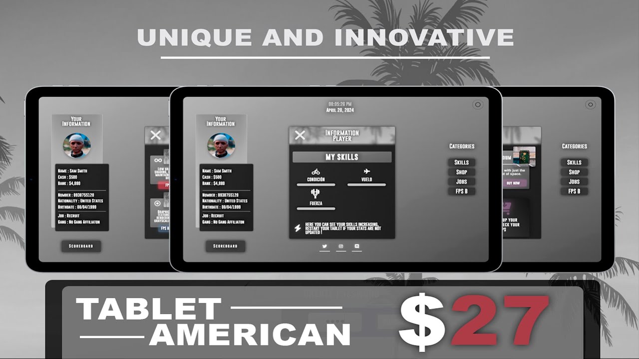 Script Fivem / Tablet User Qb-core / AMS Design