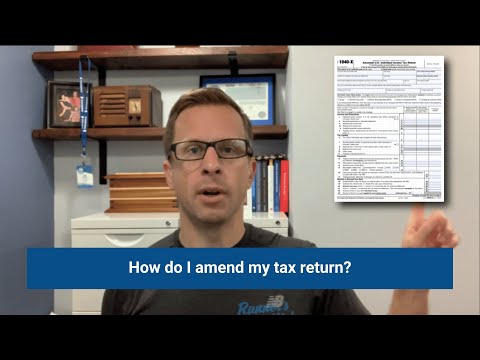 How do I amend my tax return?