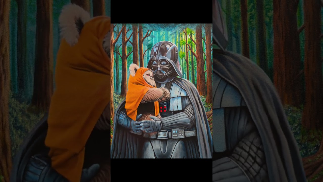 AI Animates My Artwork #ai #art #artist #starwars