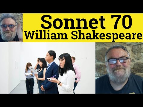🔵Sonnet 70 by William Shakespeare Analysis That Thou Art Blamed - Summary Sonnet 70 Will Shakespeare