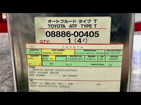 Toyota Automatic Transmission Fluid - ATF History Part 5