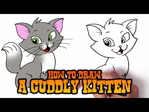 How to Draw a Cat - Step by Step for Kids