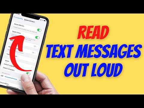 How To Set Up iPhone To Read Text Messages Out Loud