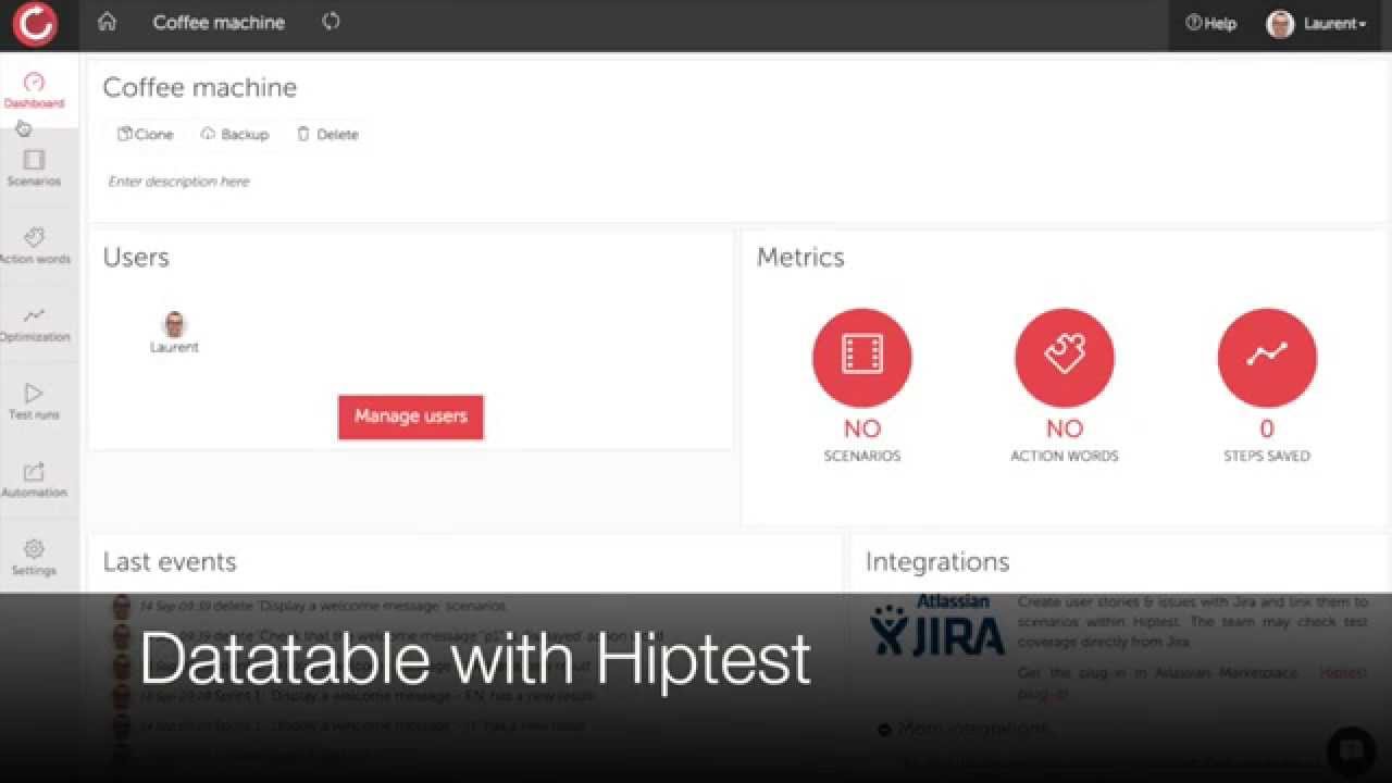 Using datatable to create multiple tests