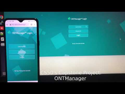 CS50's Final Project: ONTManager