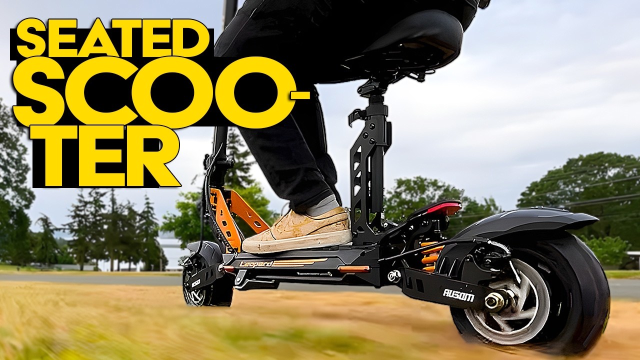 This $699 Electric Scooter has a SEAT! Ausom Leopard REVIEW
