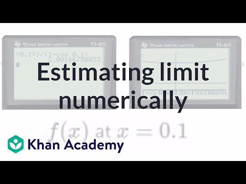 Estimating limit numerically - Mathematics, Engineering Video Lecture ...