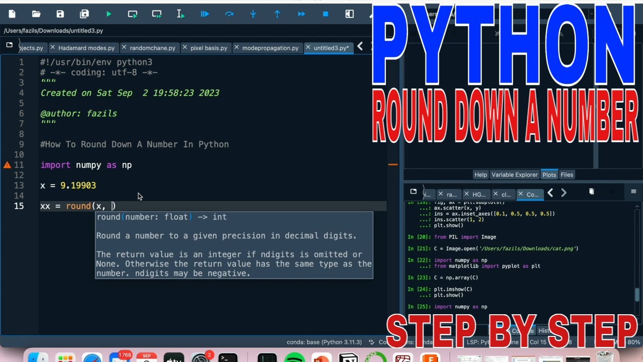 ✅  How To Round Down A Number In Python 🔴